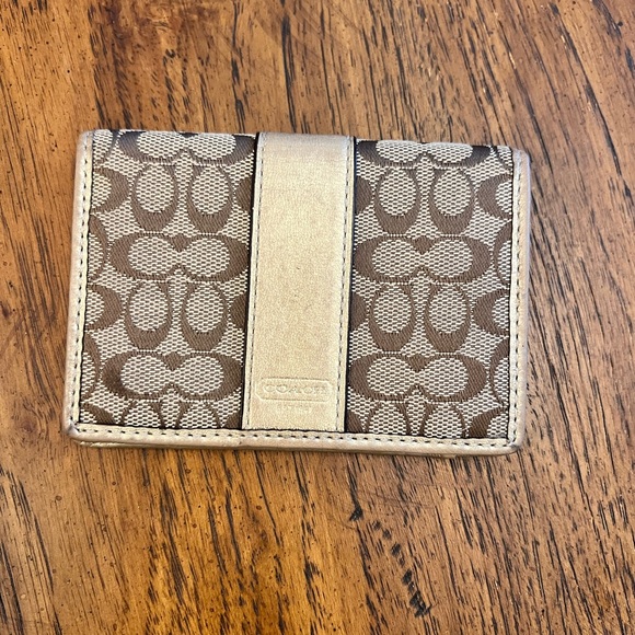 Coach | Accessories | Coach Mini Flip Id Casecard Holder Canvas With ...
